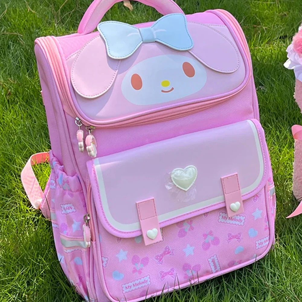 Mochila Escolar Kawaii Sanrio – Hello Kitty, Kuromi, Cinnamoroll & My